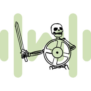 Skeleton Banging Shield SoundBoard - Meme Buttons